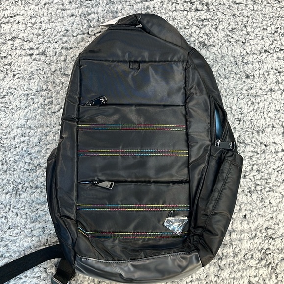 lug | Bags | Nwt Lug Hopper Backpack Black With Rainbow Stitch | Poshmark